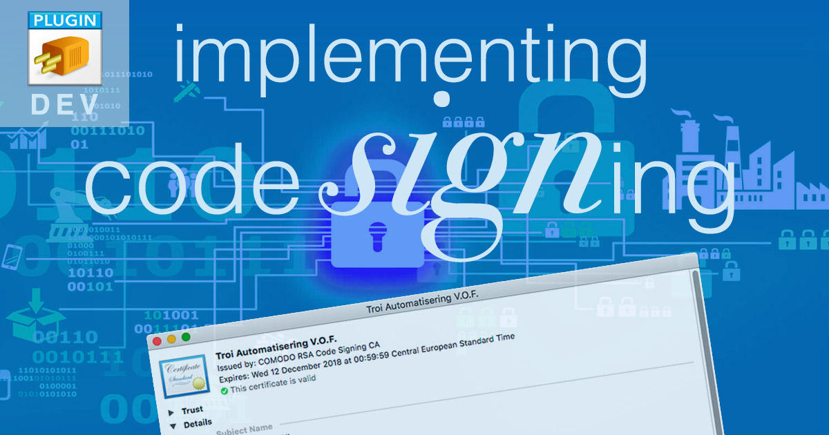troi.com – FMP Plug-in Development: Code signing plug-ins for FileMaker ...