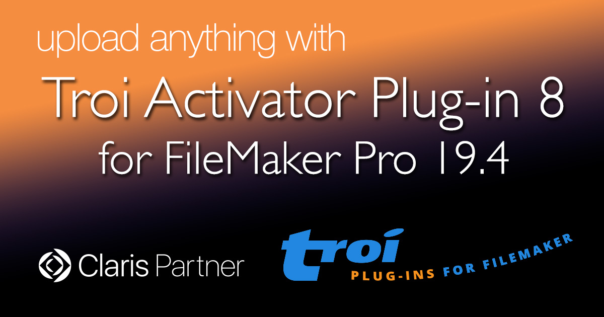 Activator Plug-in for FileMaker 19.4: upload any text to built-in HTTP server